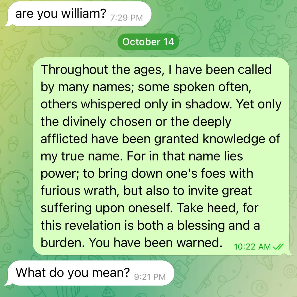 Post from Evildea