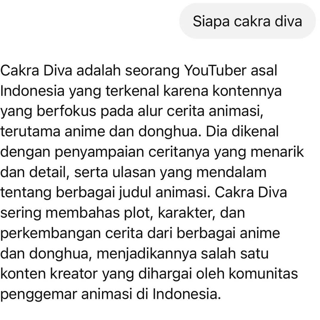 Post from CAKRA DIVA REINKARNASI