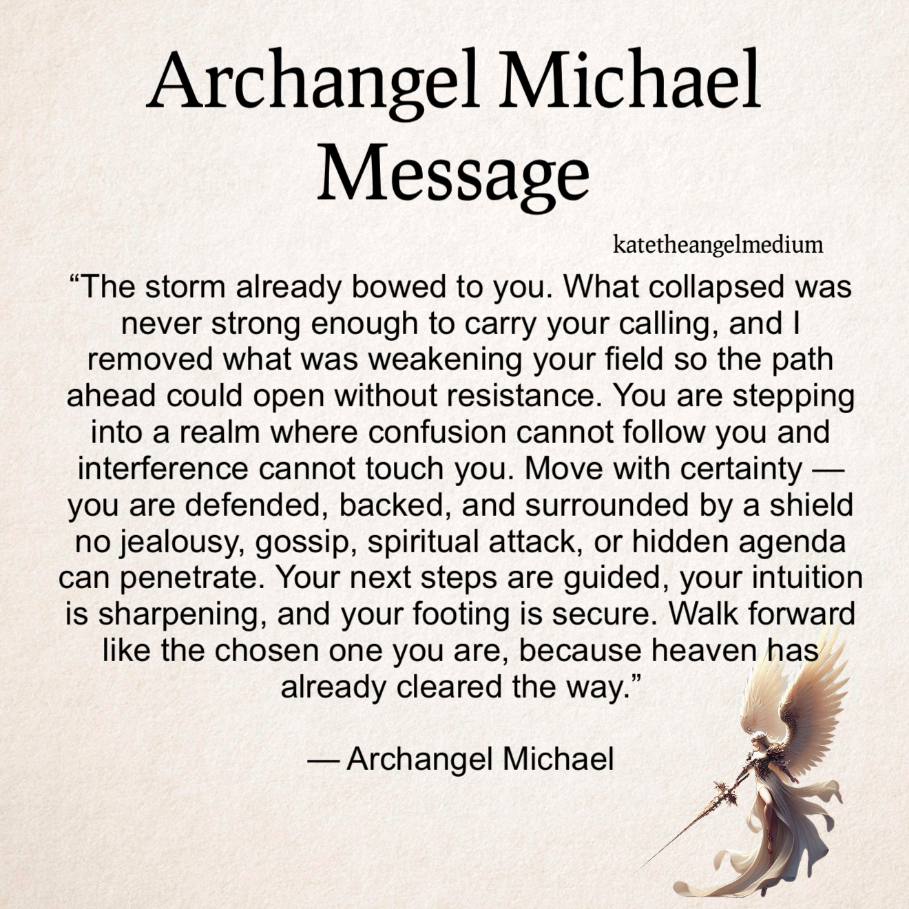 Post from Kate The Angelic Assassin