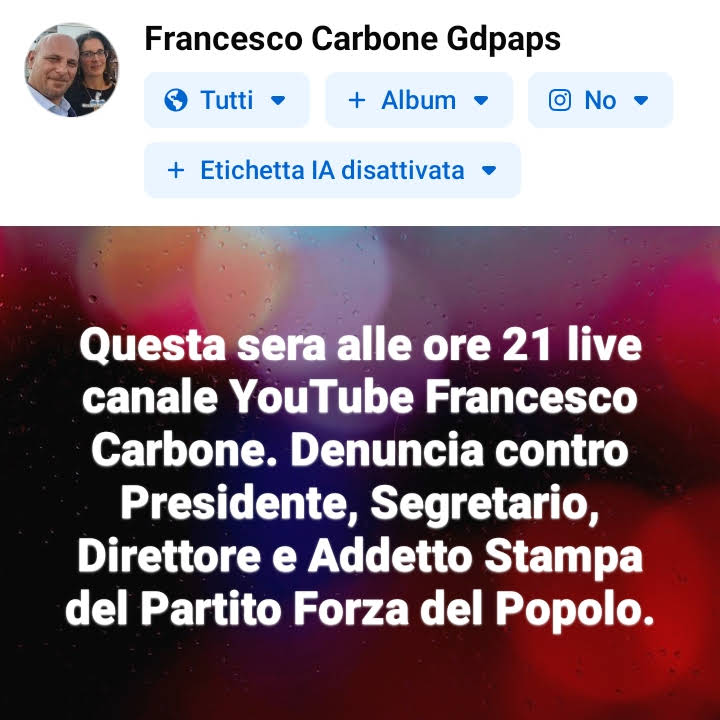 Post from FRANCESCO CARBONE