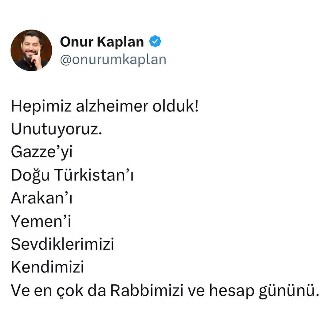 Post from Onur Kaplan