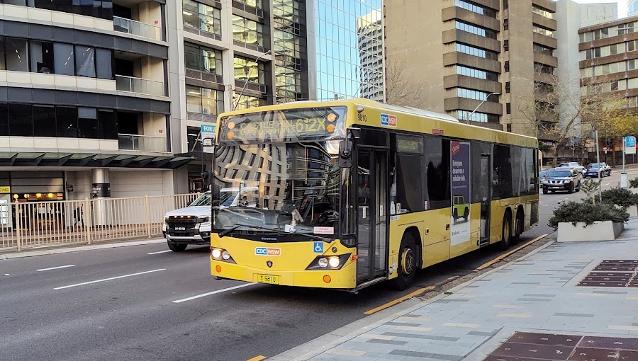 Busways, Keolis Downer and CDCNSW buses at St Leonards Station (June ...