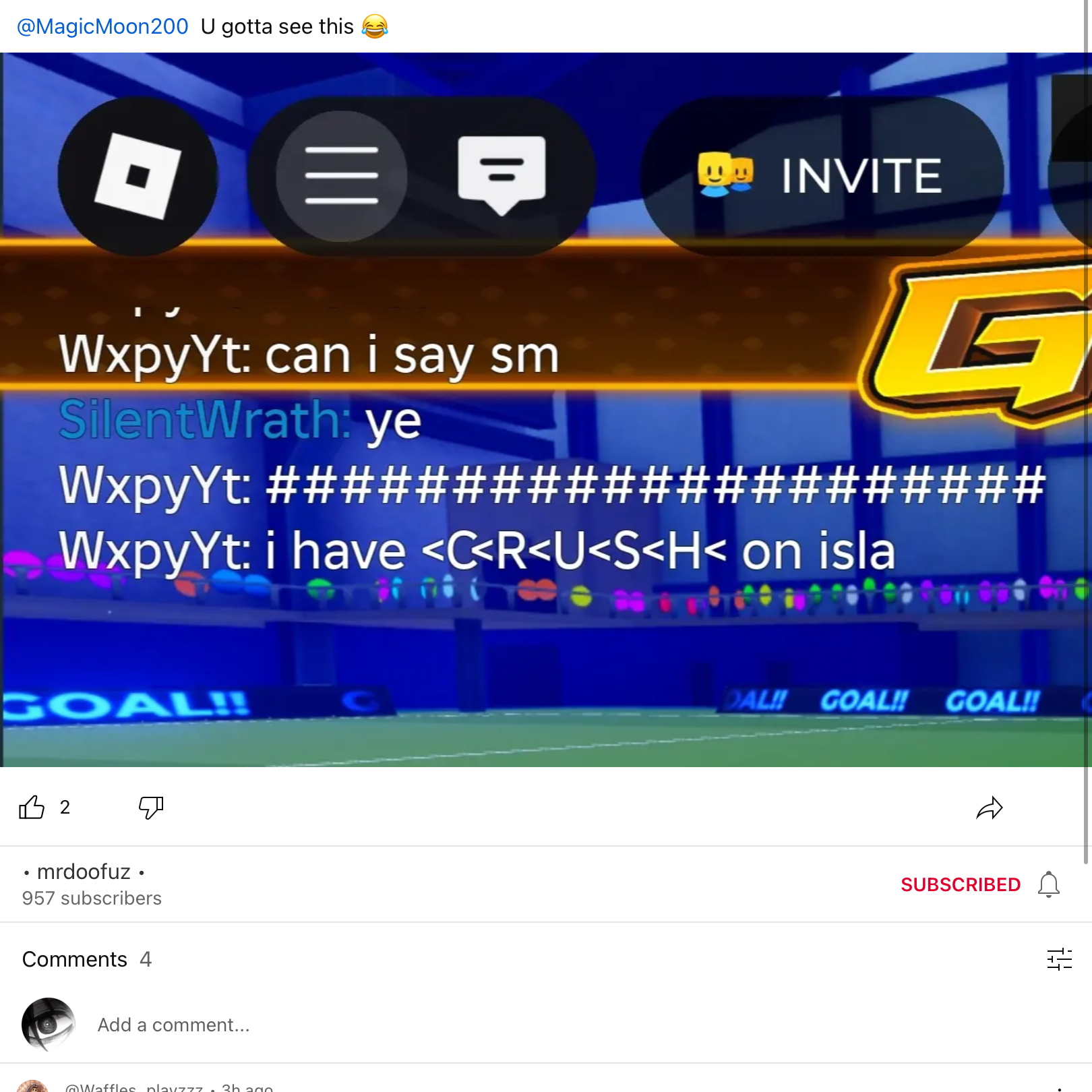 Post from WxpyYt ( #road to 2k )