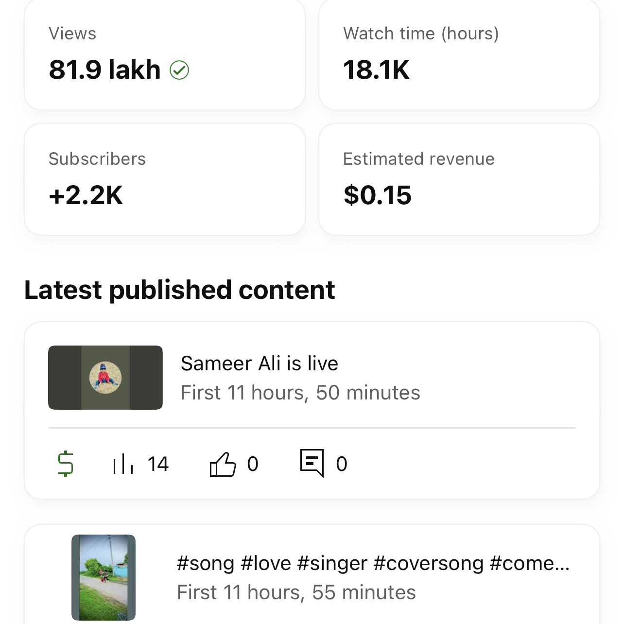 Post from Sameer Ali