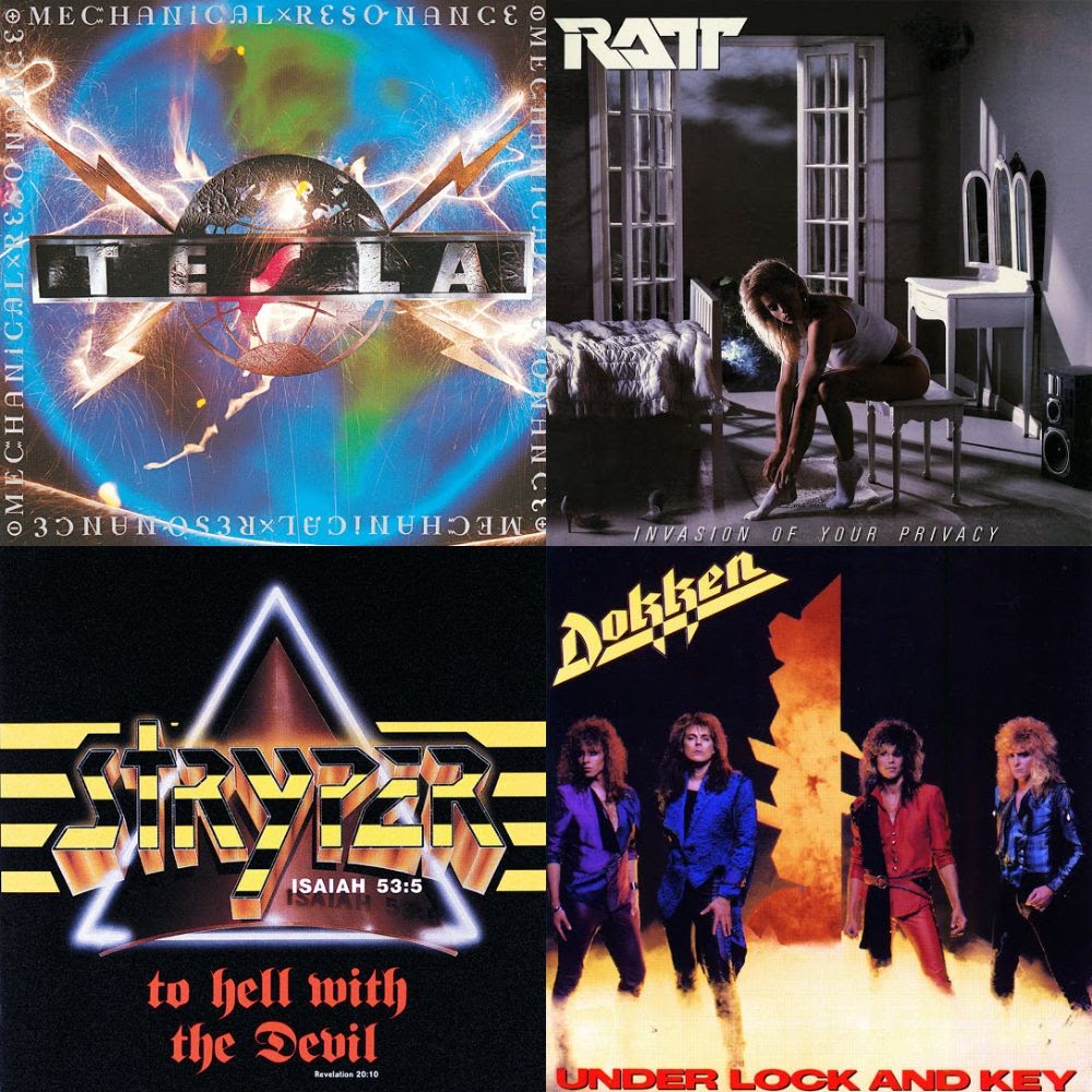 Glam and hard rock mix mid 80's