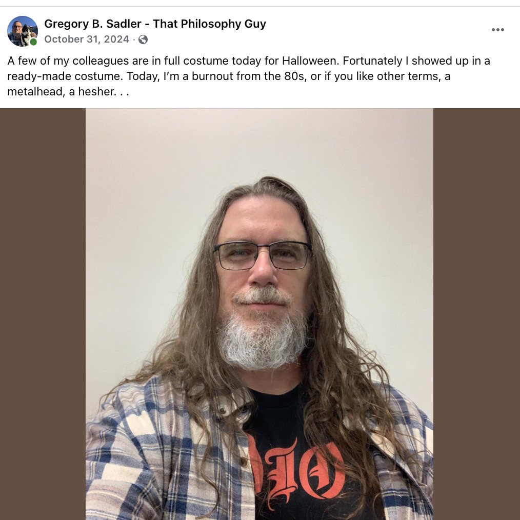 Post from Gregory B. Sadler - That Philosophy Guy
