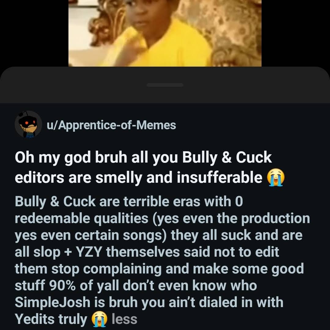 Post from Kanye Meat Rider