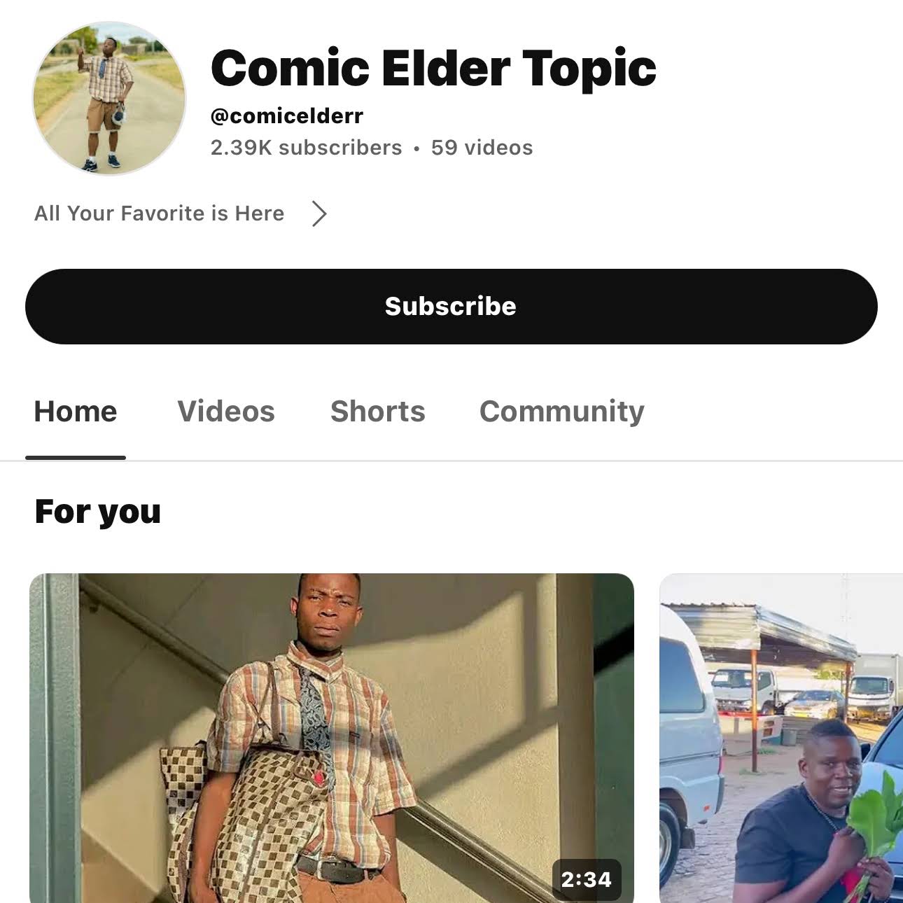 Post from Comic Elder