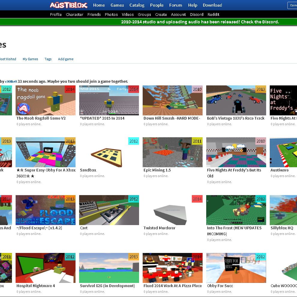 Post from Old Roblox Revival