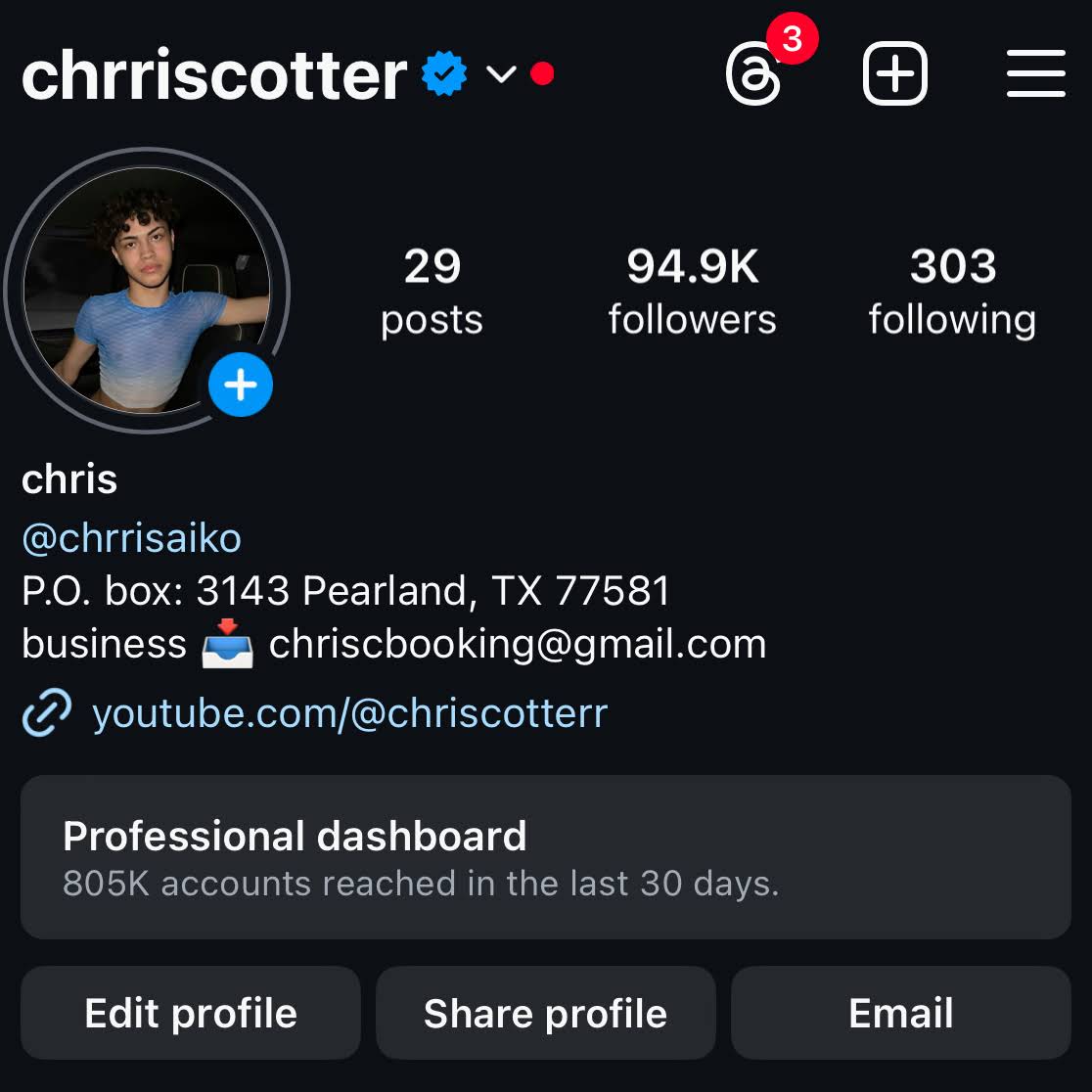 Post from Chris Cotter