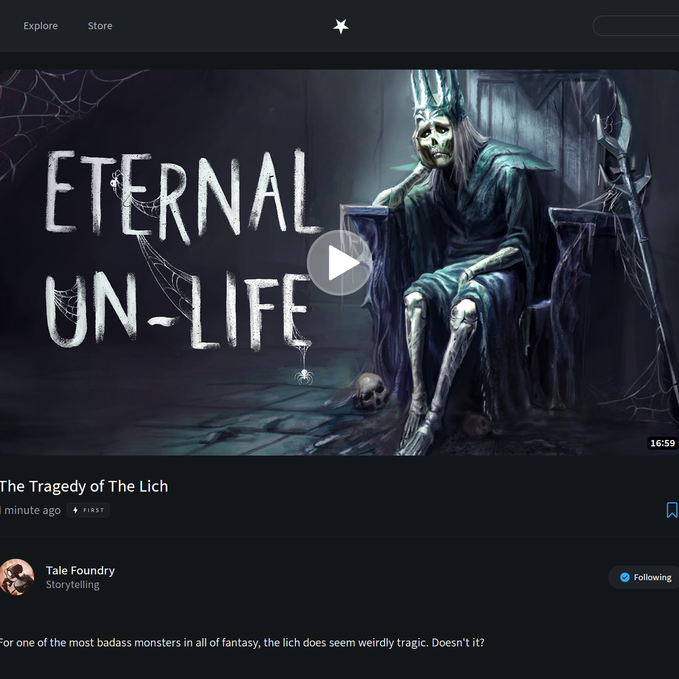 Post from Tale Foundry
