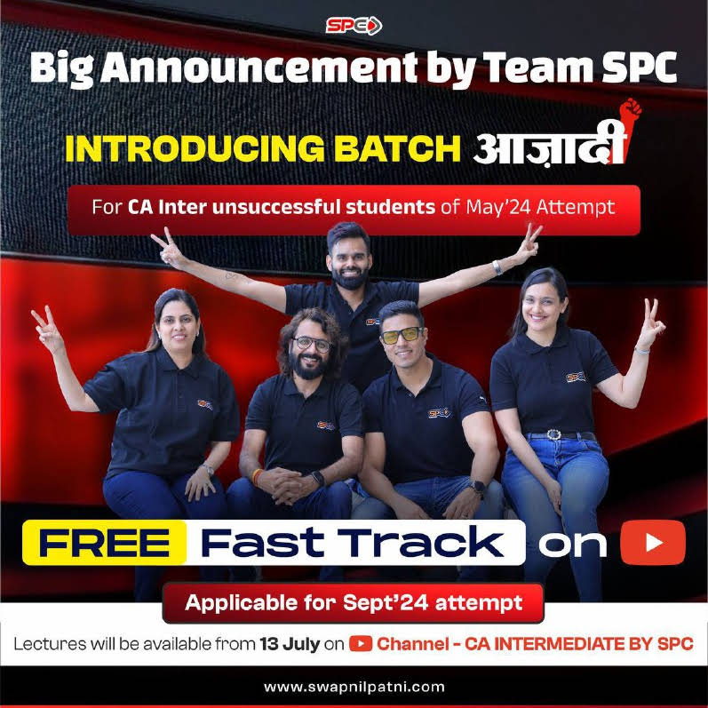 Post from CA Intermediate by SPC