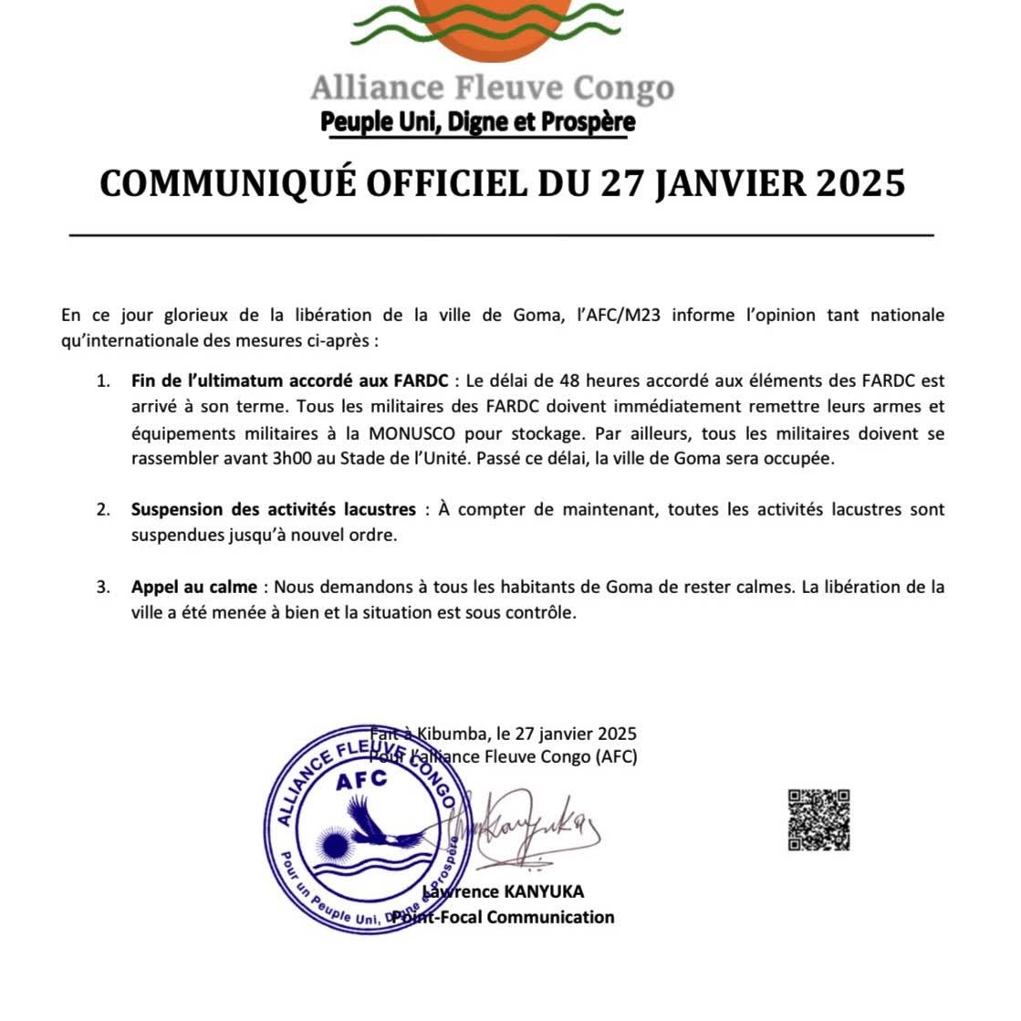 Post from KIGALI LINK