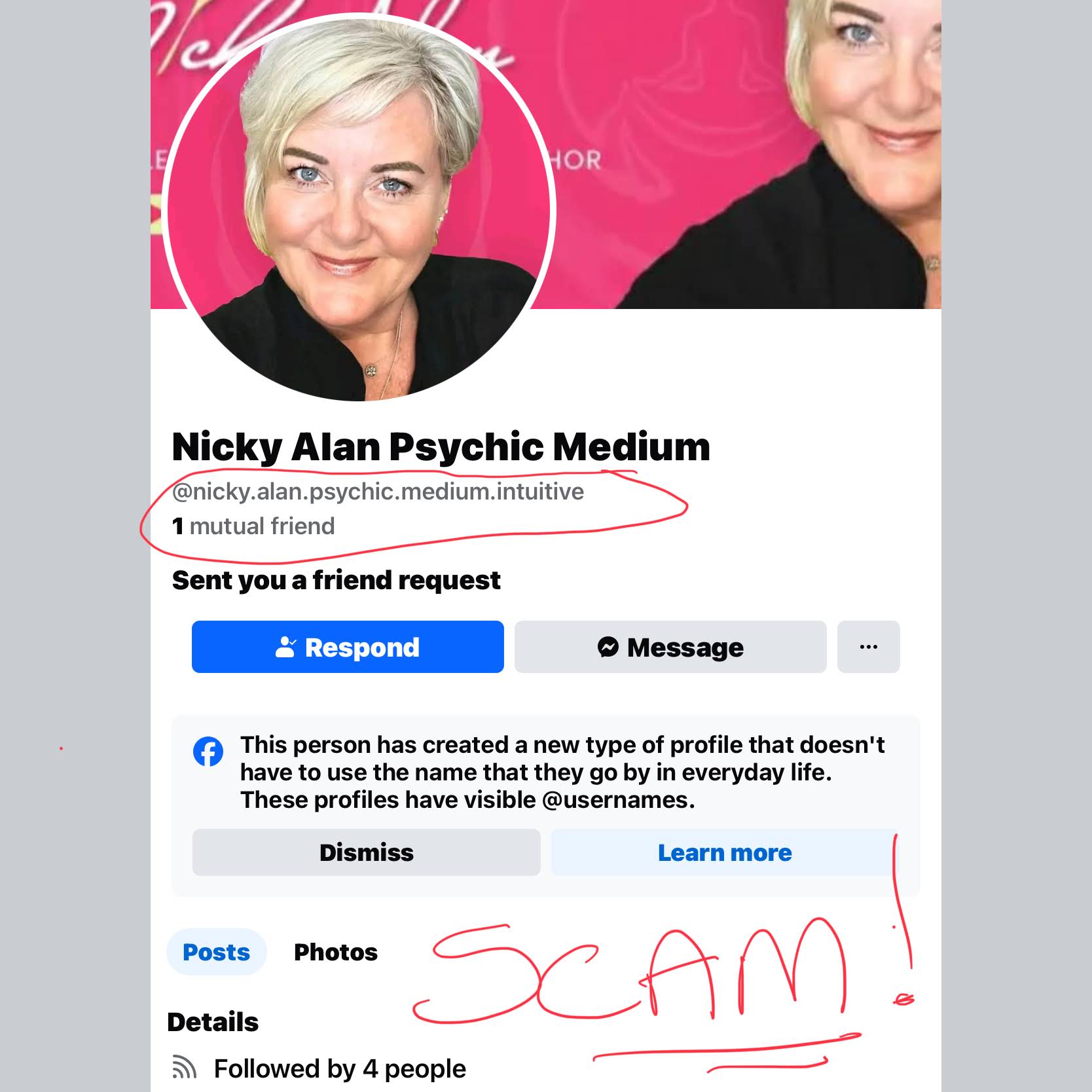 Post from Nicky Alan Psychic Medium
