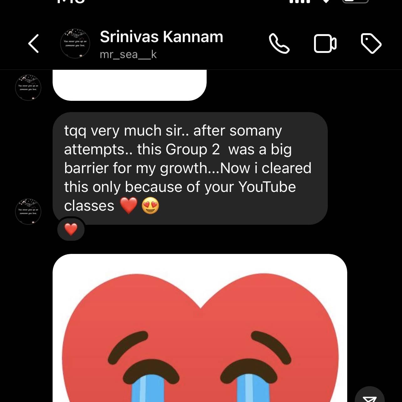 Post from CA Ram Harsha