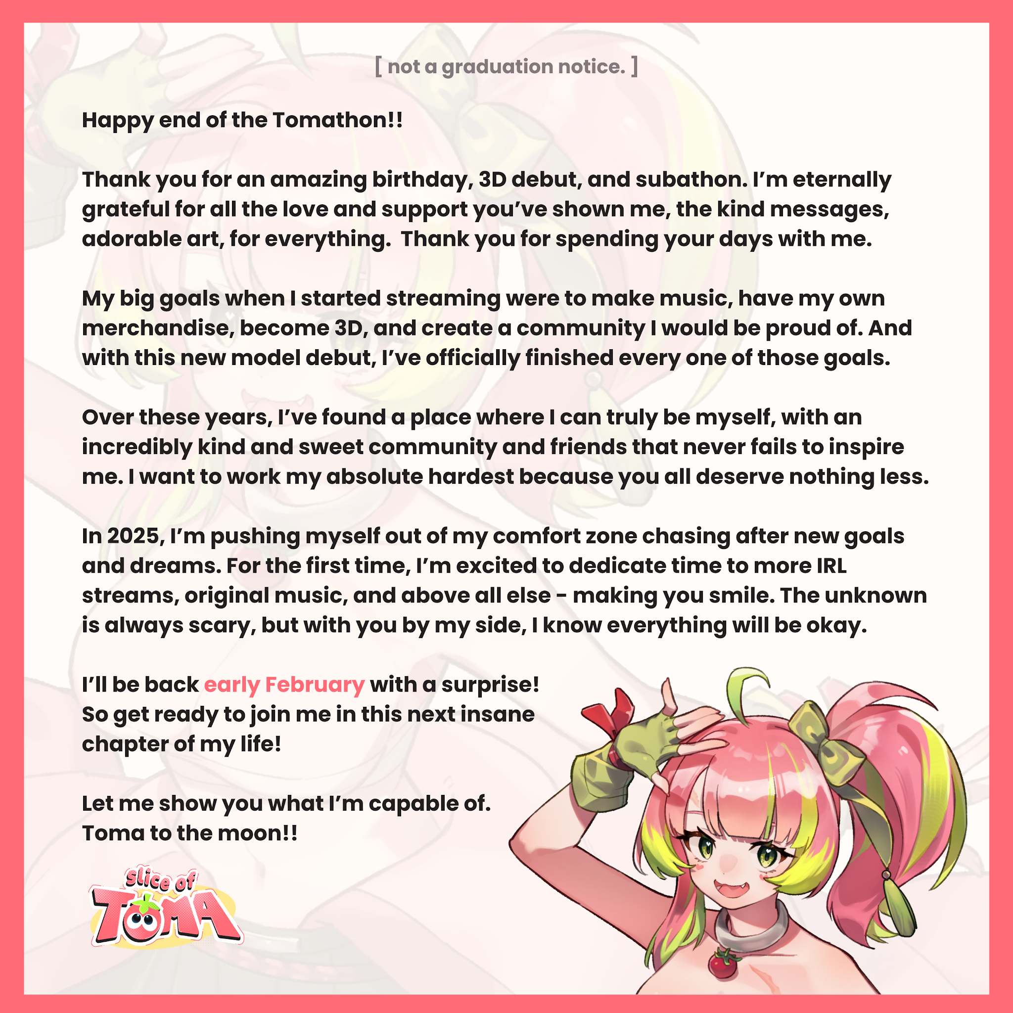 Post from slice of toma