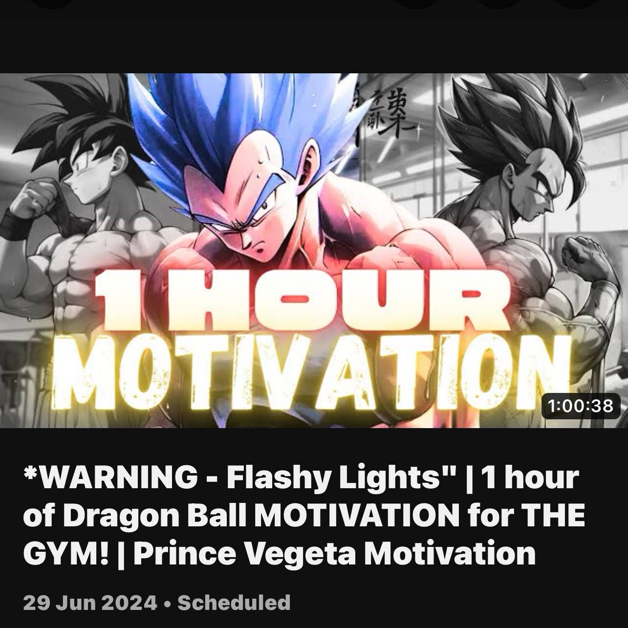 Post from Prince Vegeta Motivation