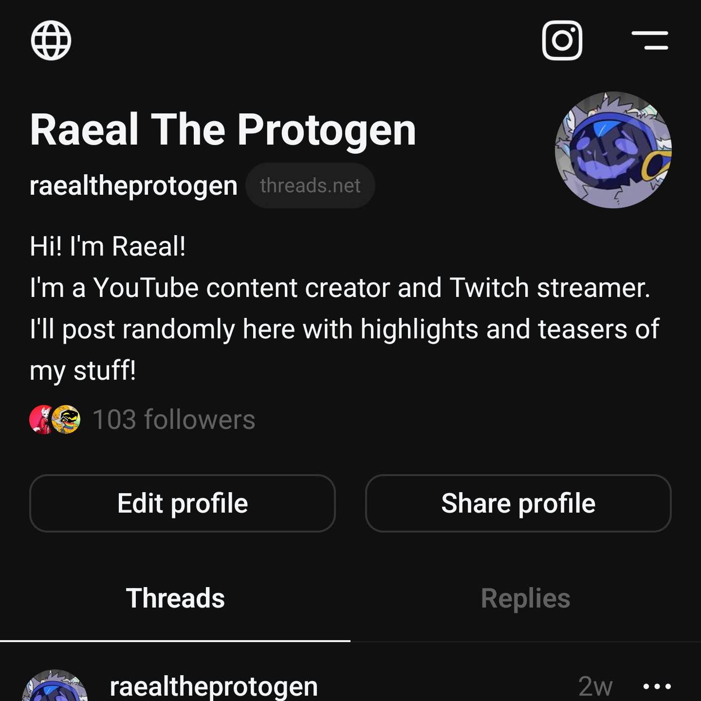 Post from Raeal The Protogen