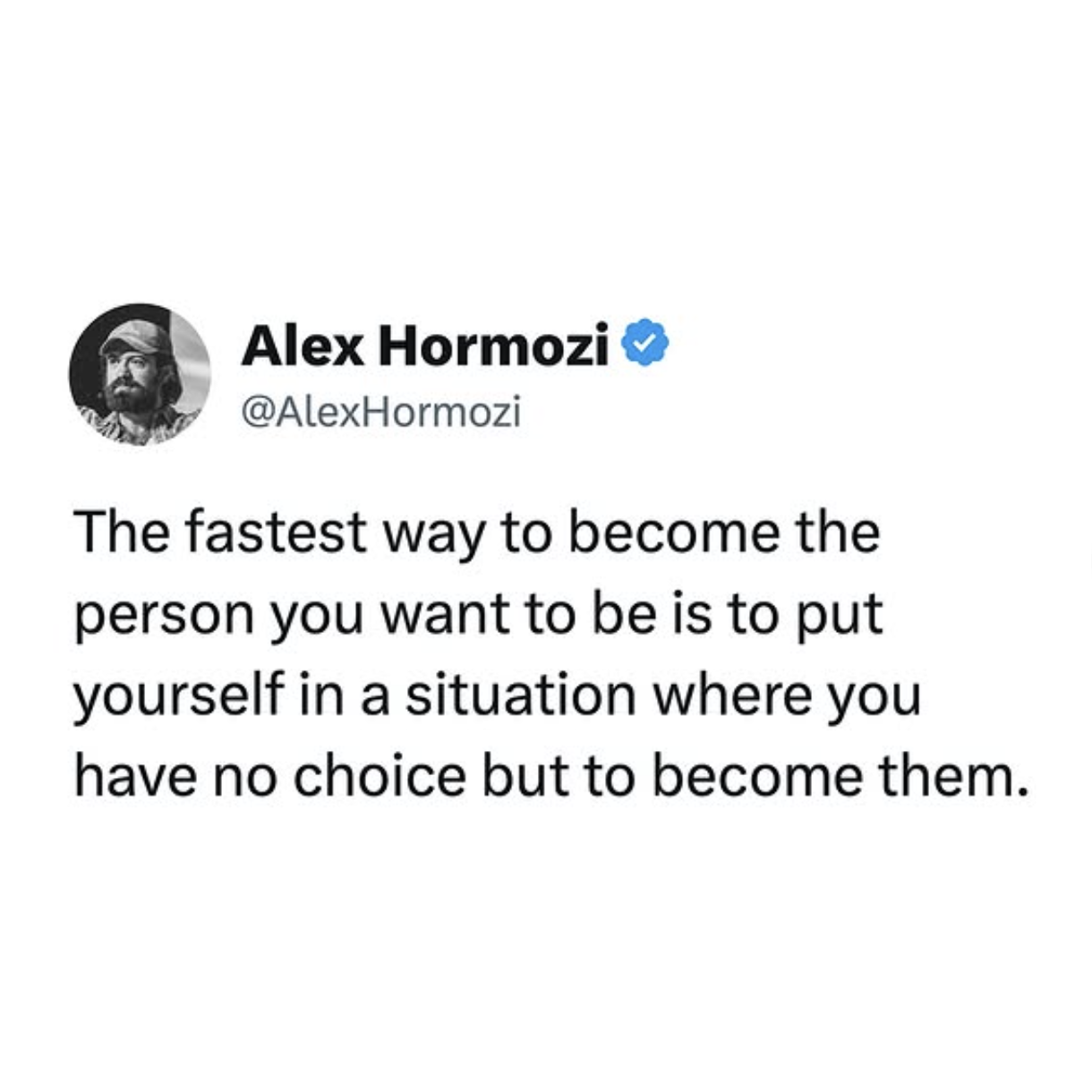 Post from Alex Hormozi