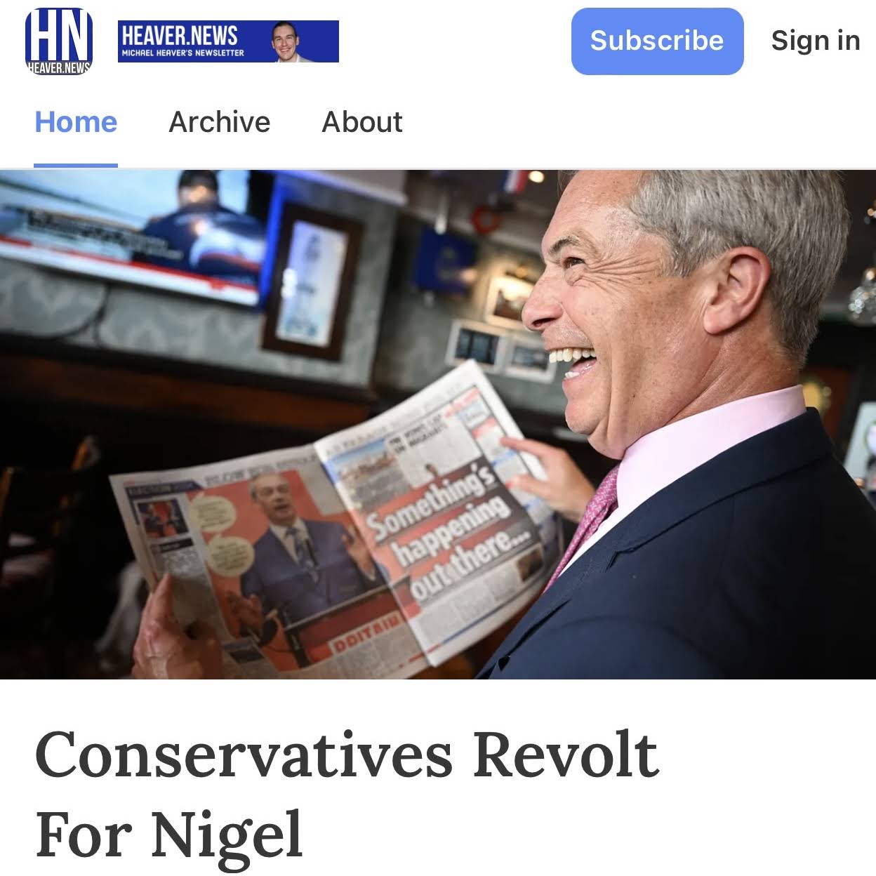 Post from Michael Heaver