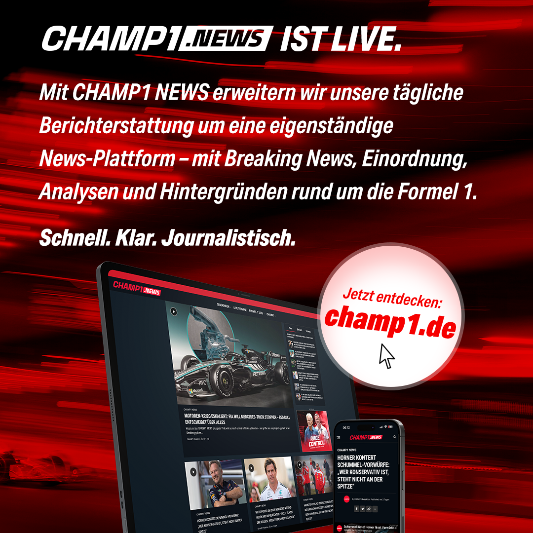 Post from CHAMP1: Der Formel 1-News-Kanal