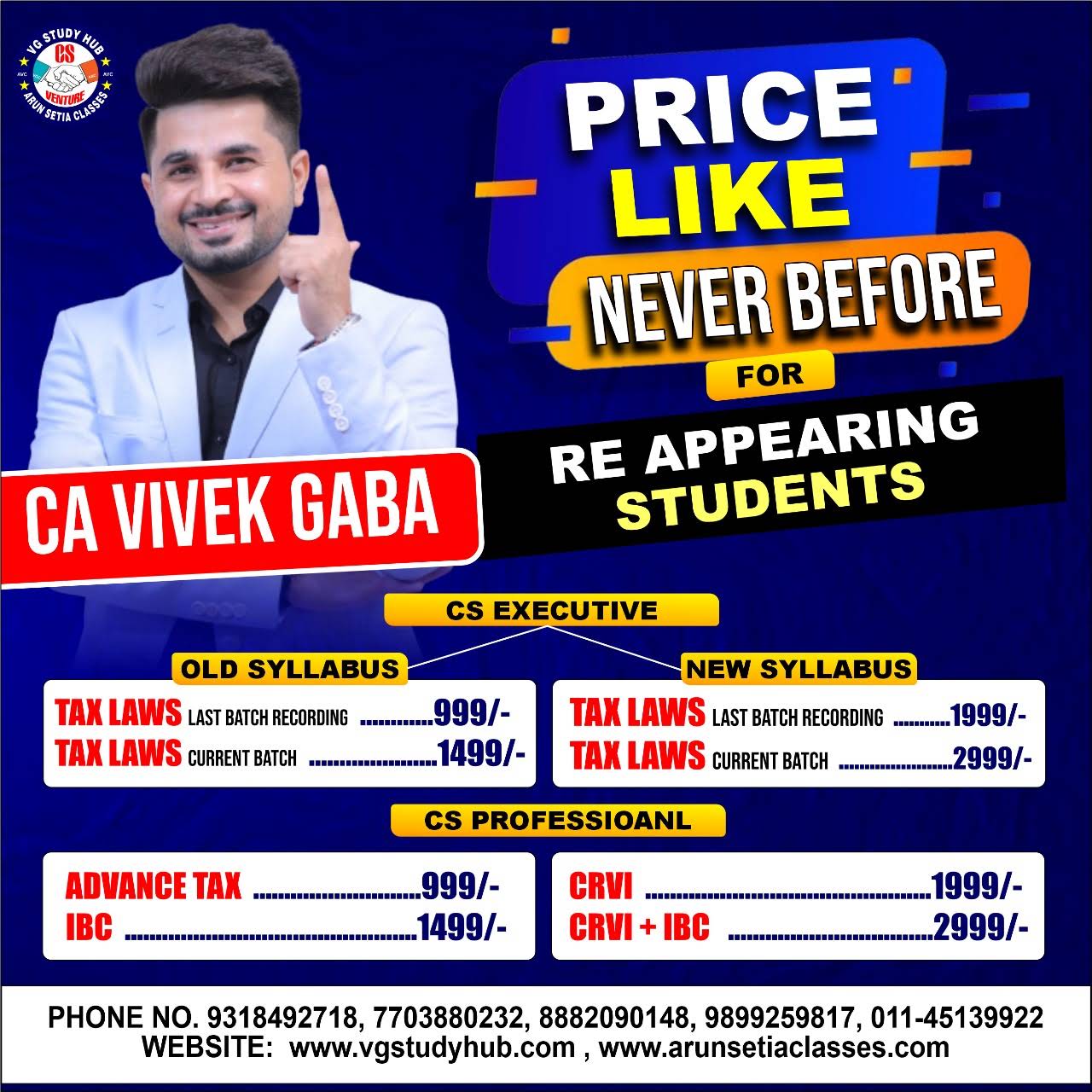 Post from CA Vivek Gaba - VG STUDY HUB