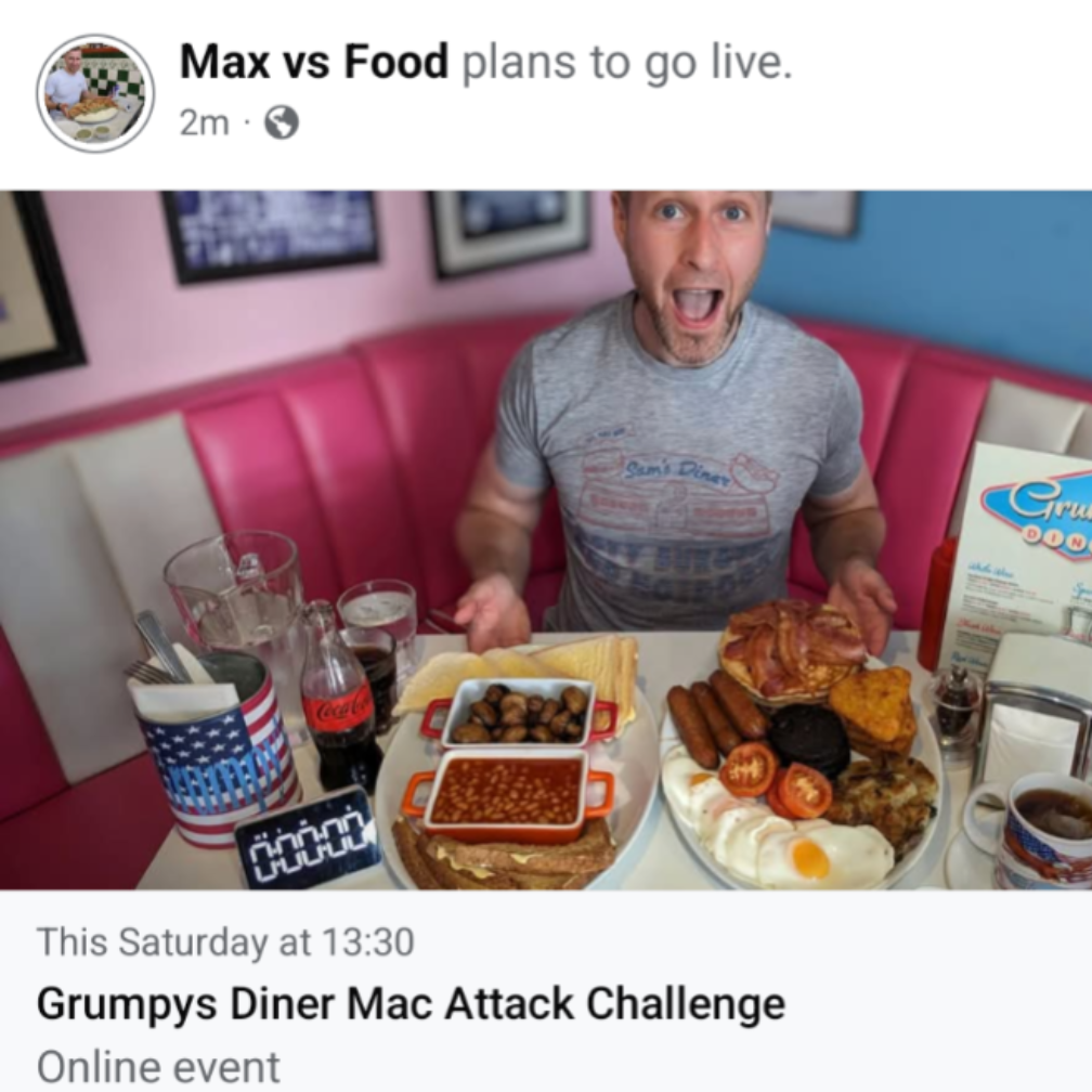 Post from Max vs Food