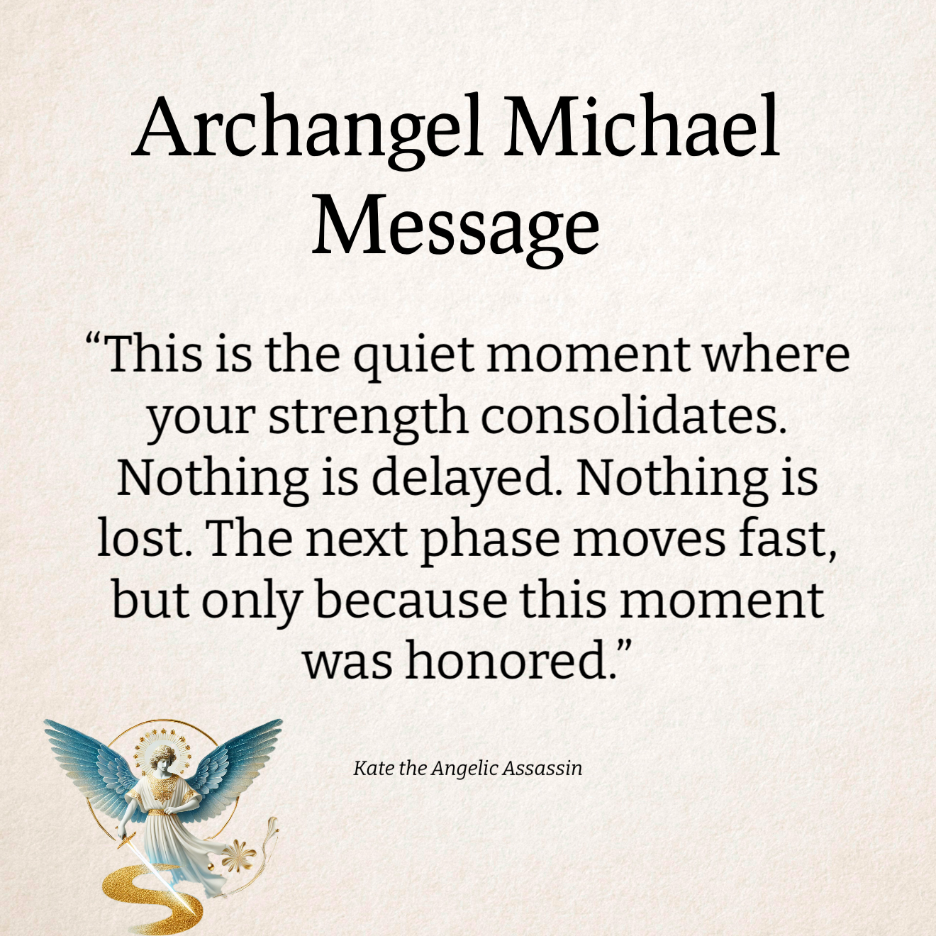 Post from Kate The Angelic Assassin