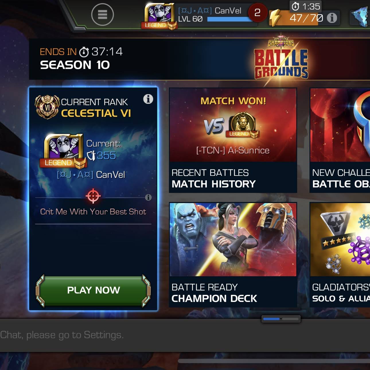 Post from CanVel - MCOC