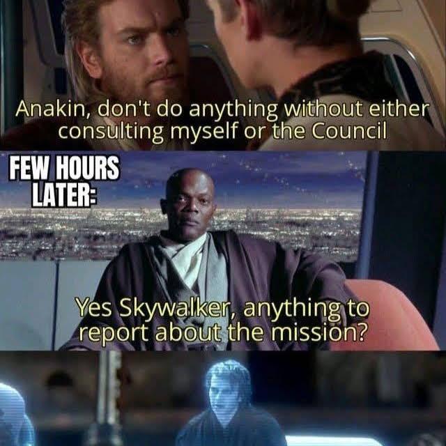 Post from Commander Garious