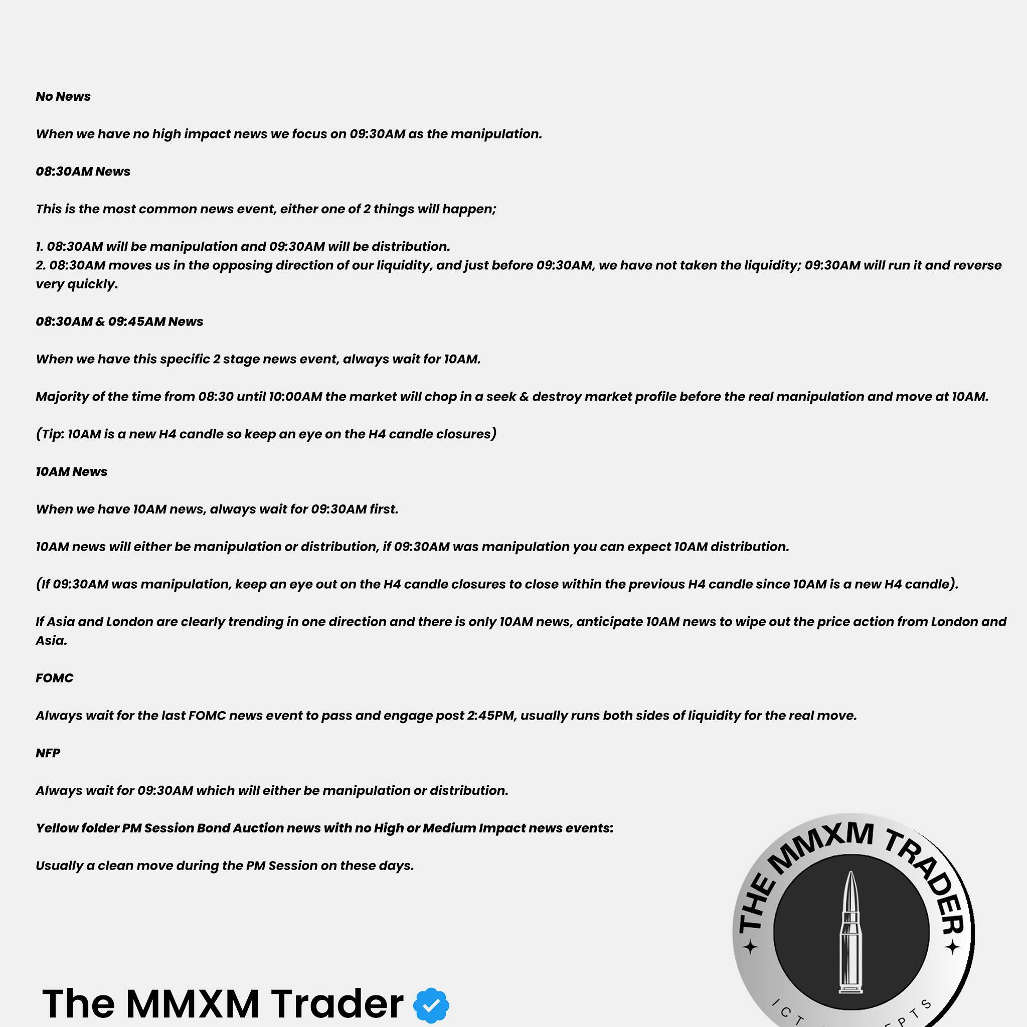 Post from The MMXM Trader