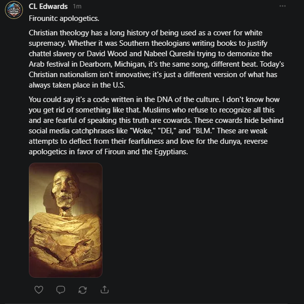Post from CL Edwards of Jesus and Muhammad