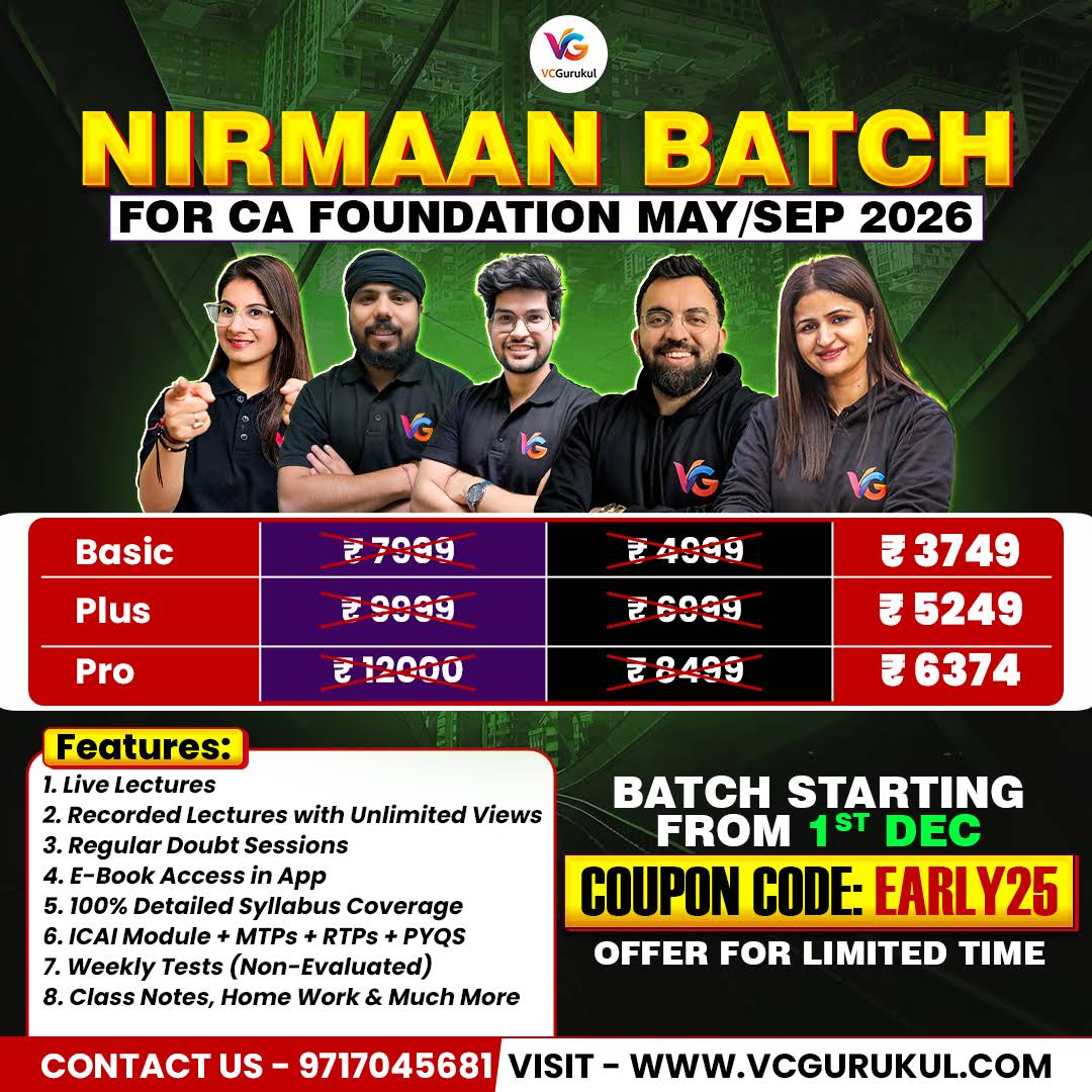 Post from CA by VC Gurukul