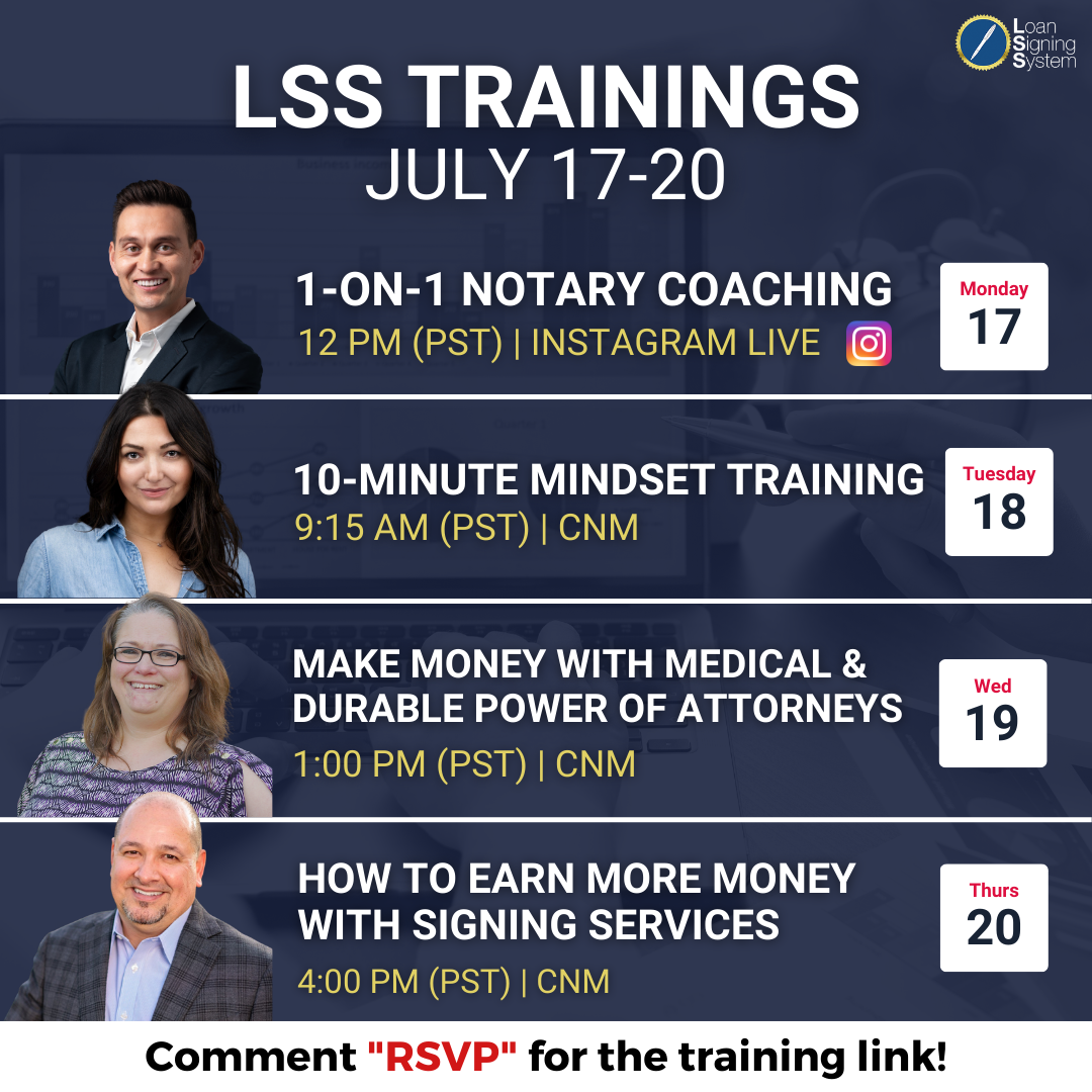 Post from Loan Signing System Notary Training by Mark Wills