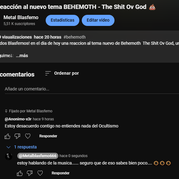 Post from Metal Blasfemo