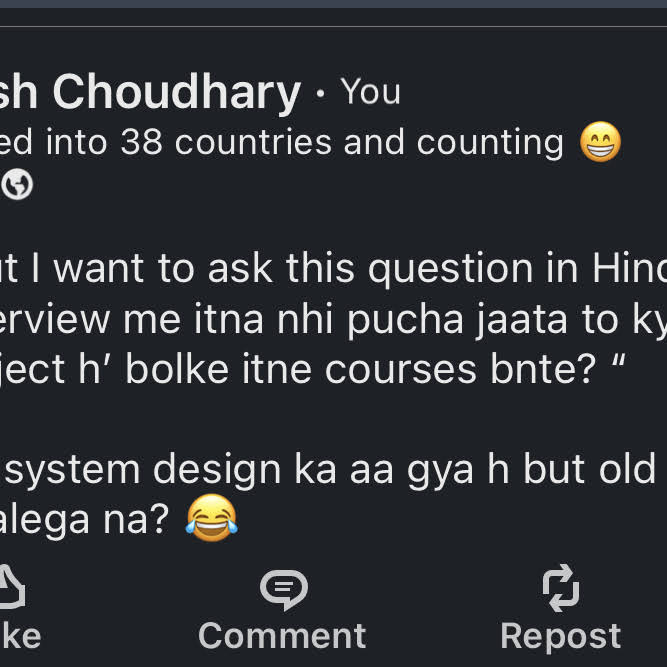 Post from Chai aur Code