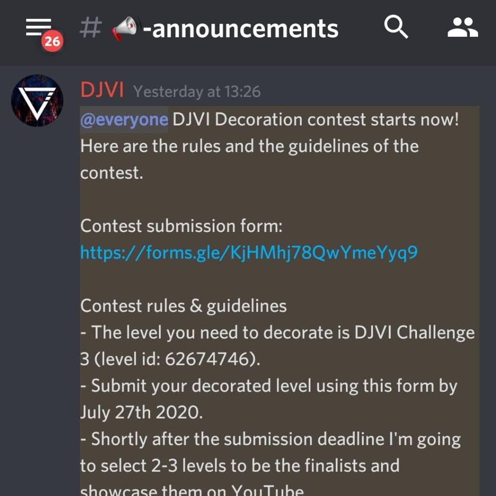 Post from DJVI second channel