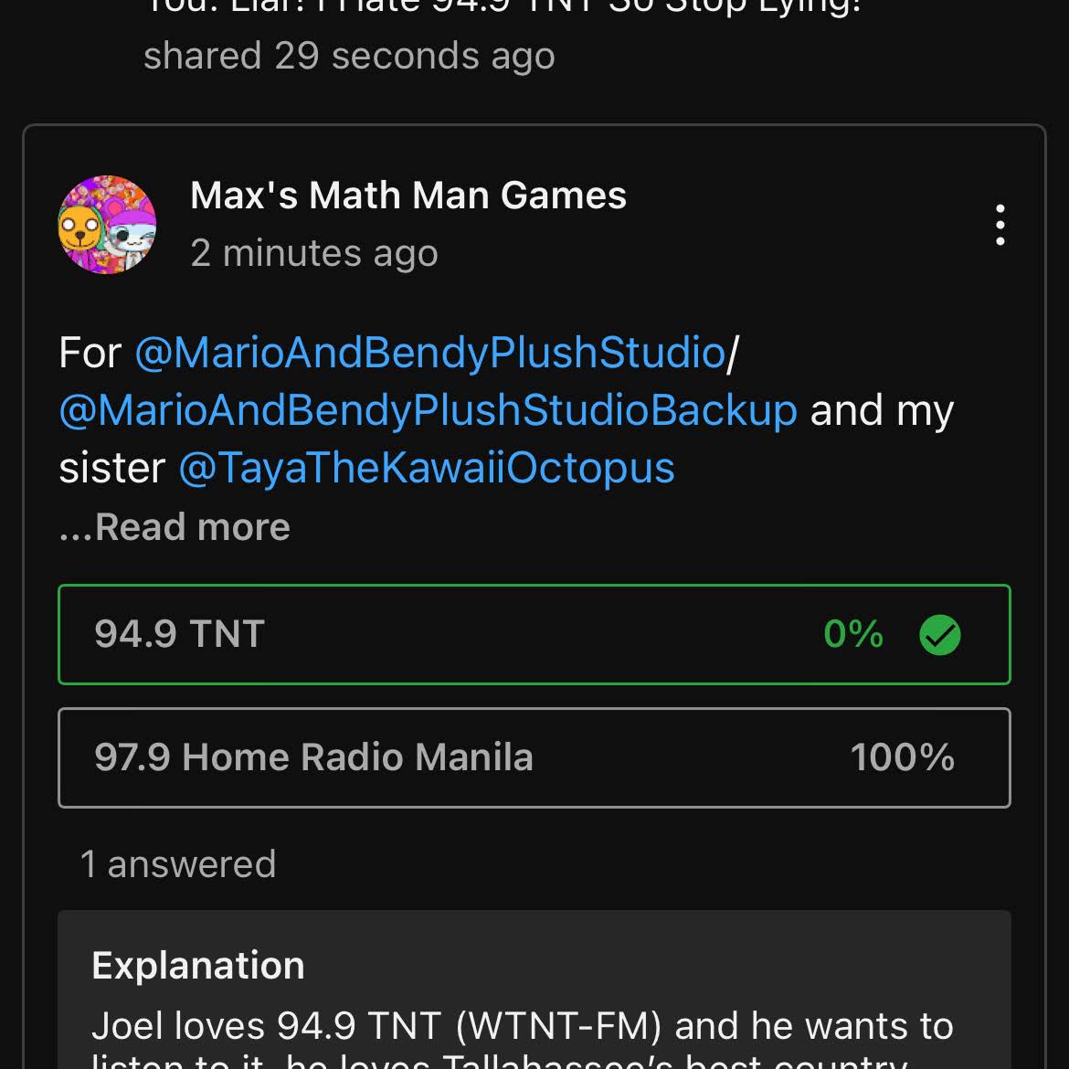 Post from Max's Math Man Games