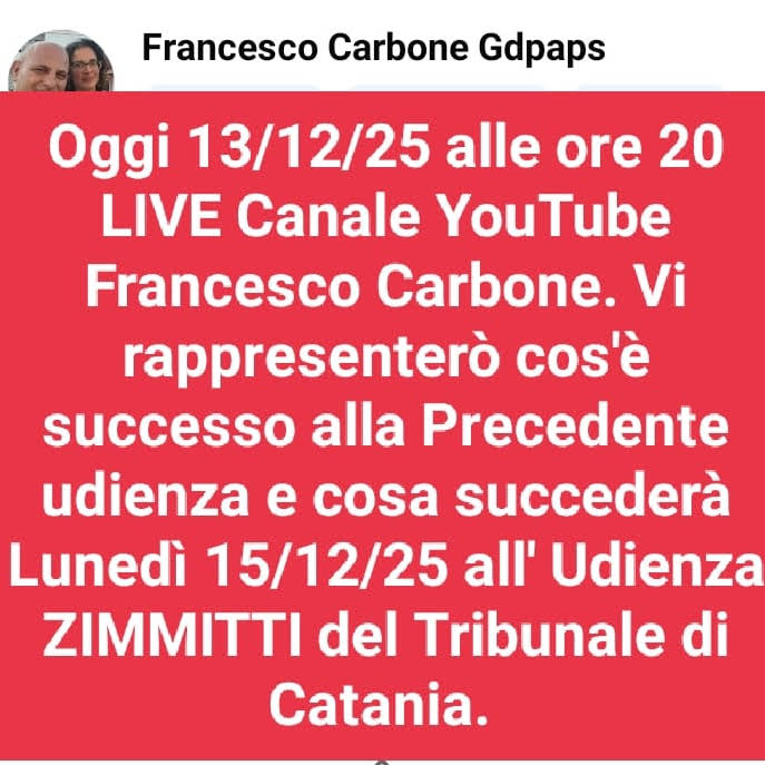 Post from FRANCESCO CARBONE
