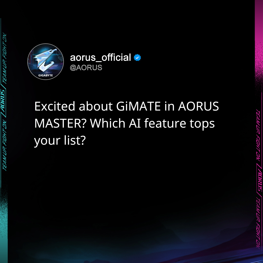 Post from AORUS