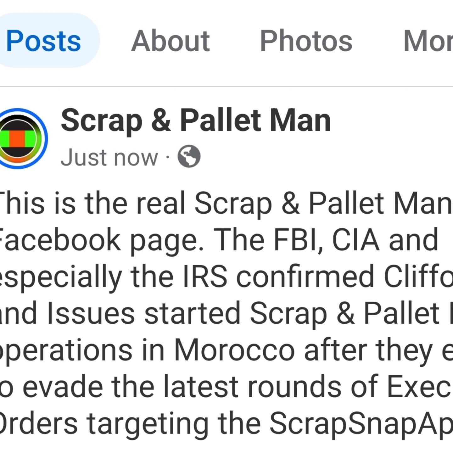 Post from Scrap & Pallet Man