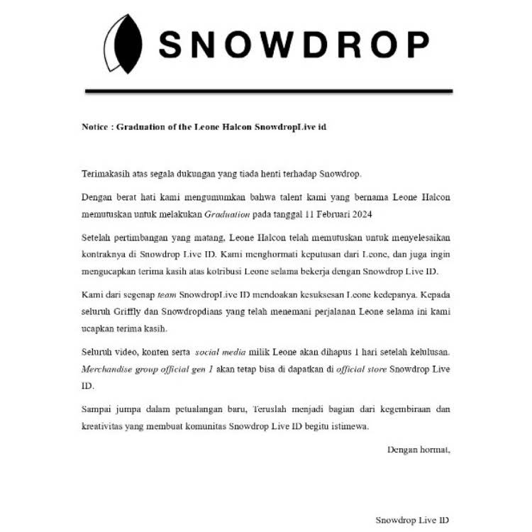 Post from Leone Halcon ch. | SNOWDROP ID