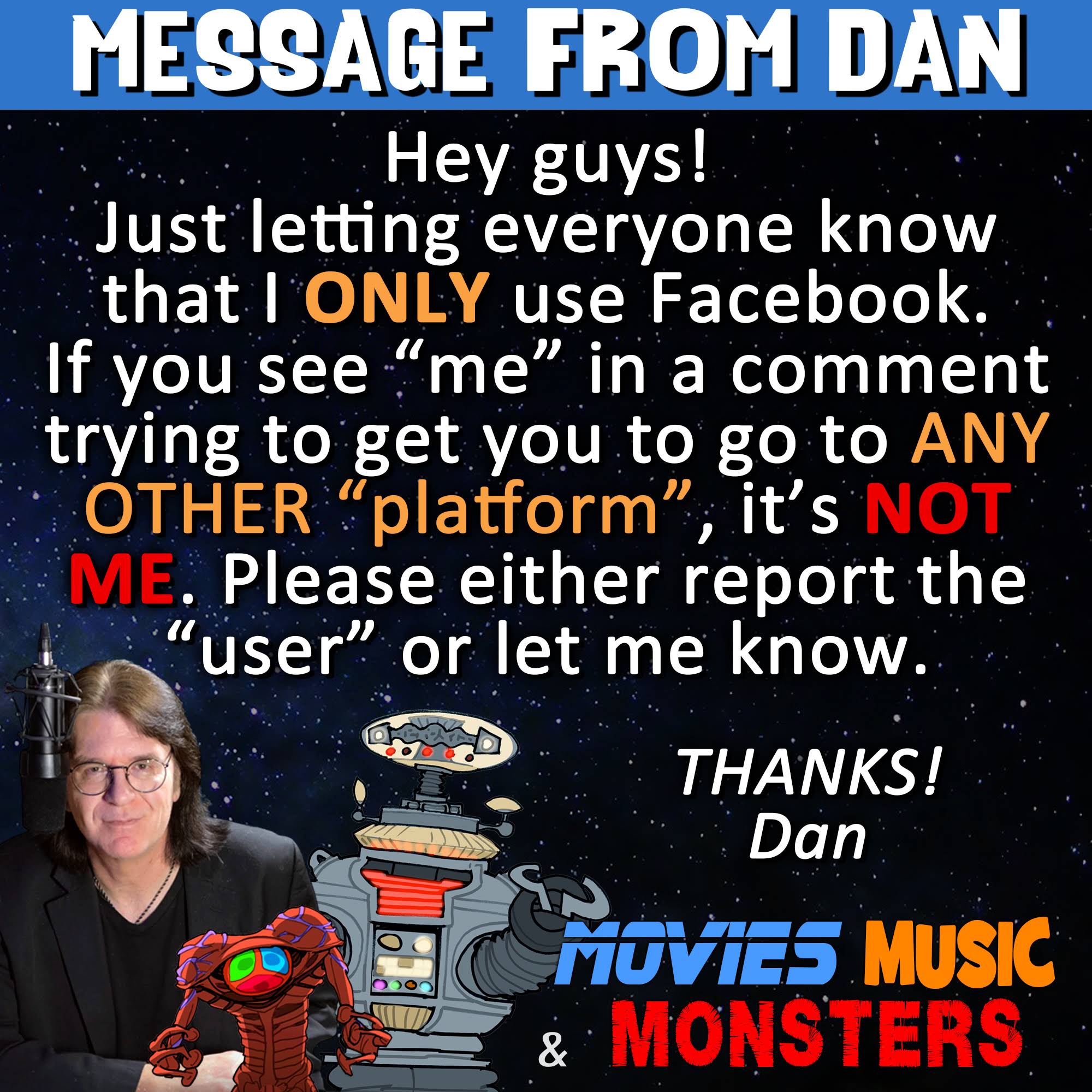 Post from Dan Monroe / Movies, Music & Monsters