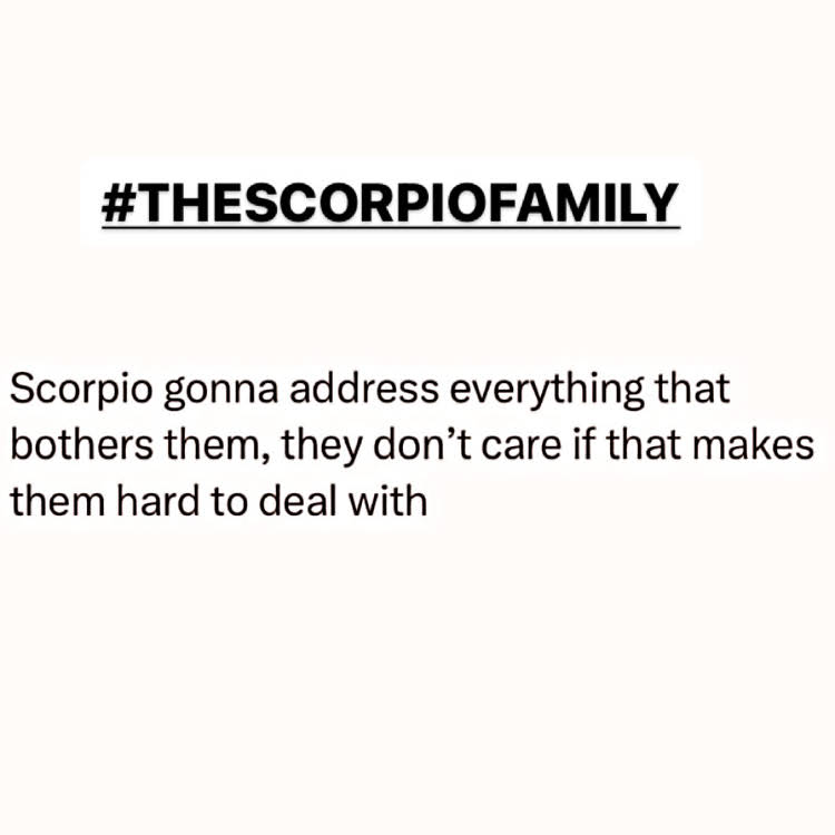 Post from THE SCORPIO FAMILY