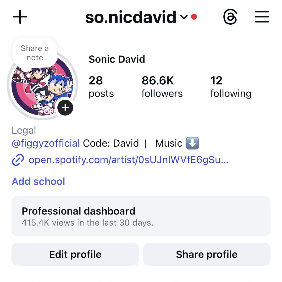 Post from Sonic David