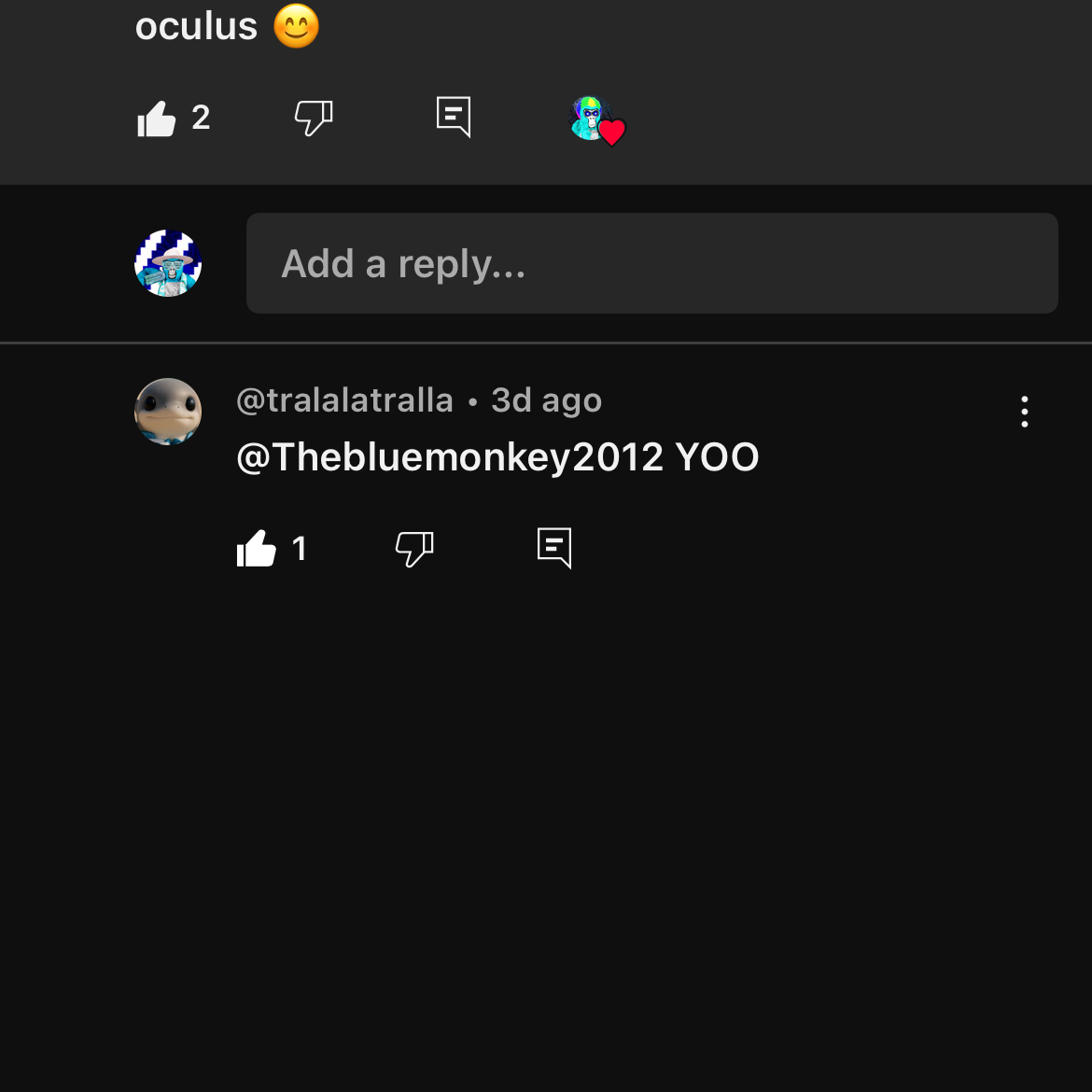 Post from Bluemonkey