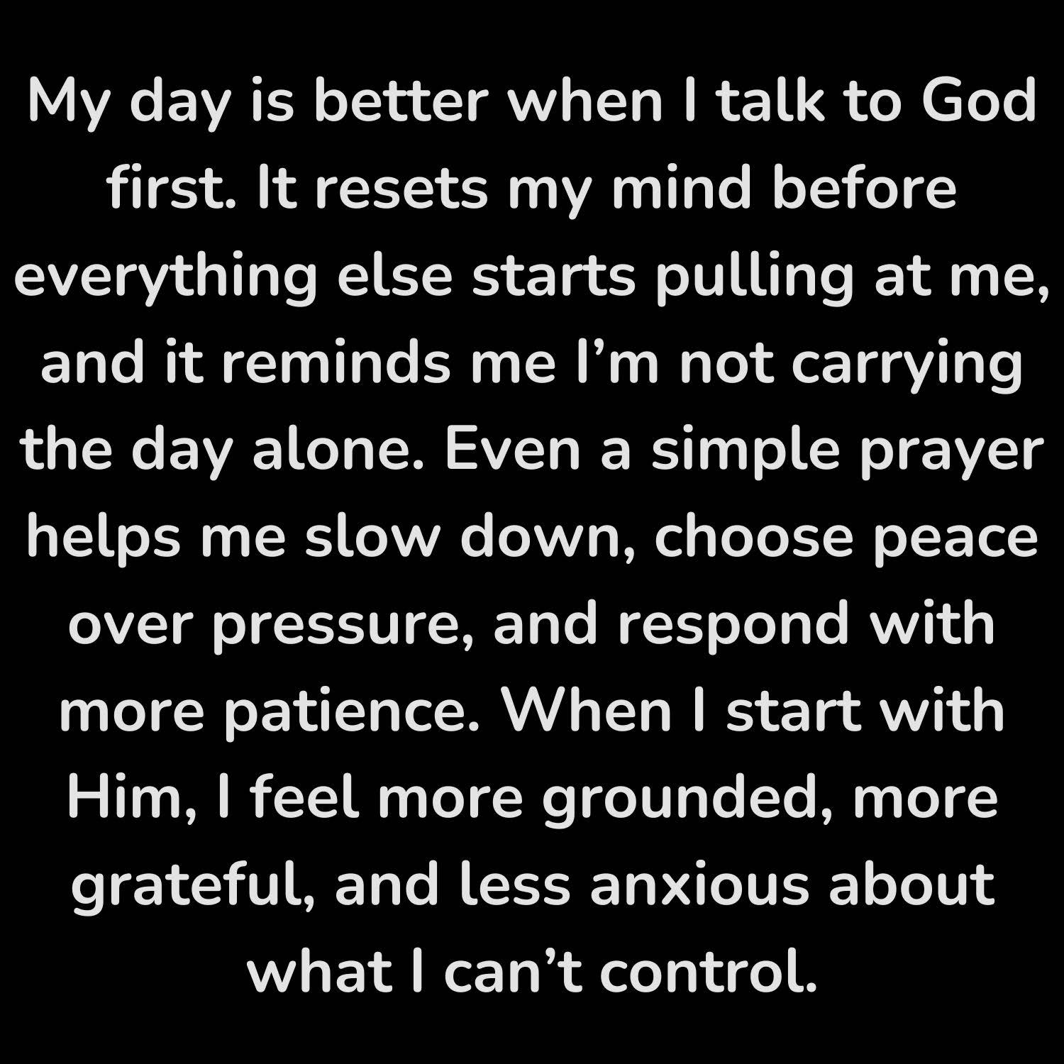 Post from Grace First light