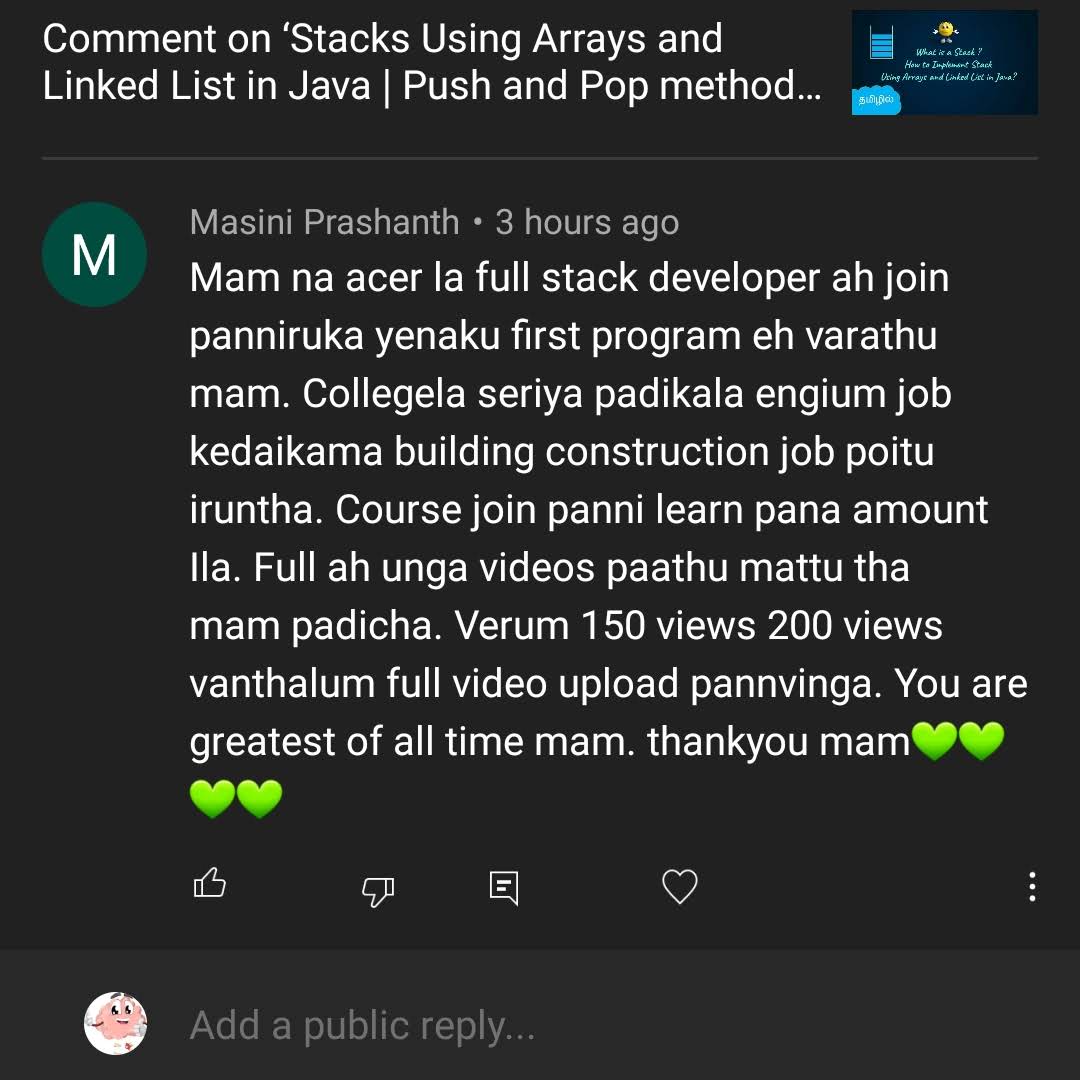 Post from Logic First Tamil