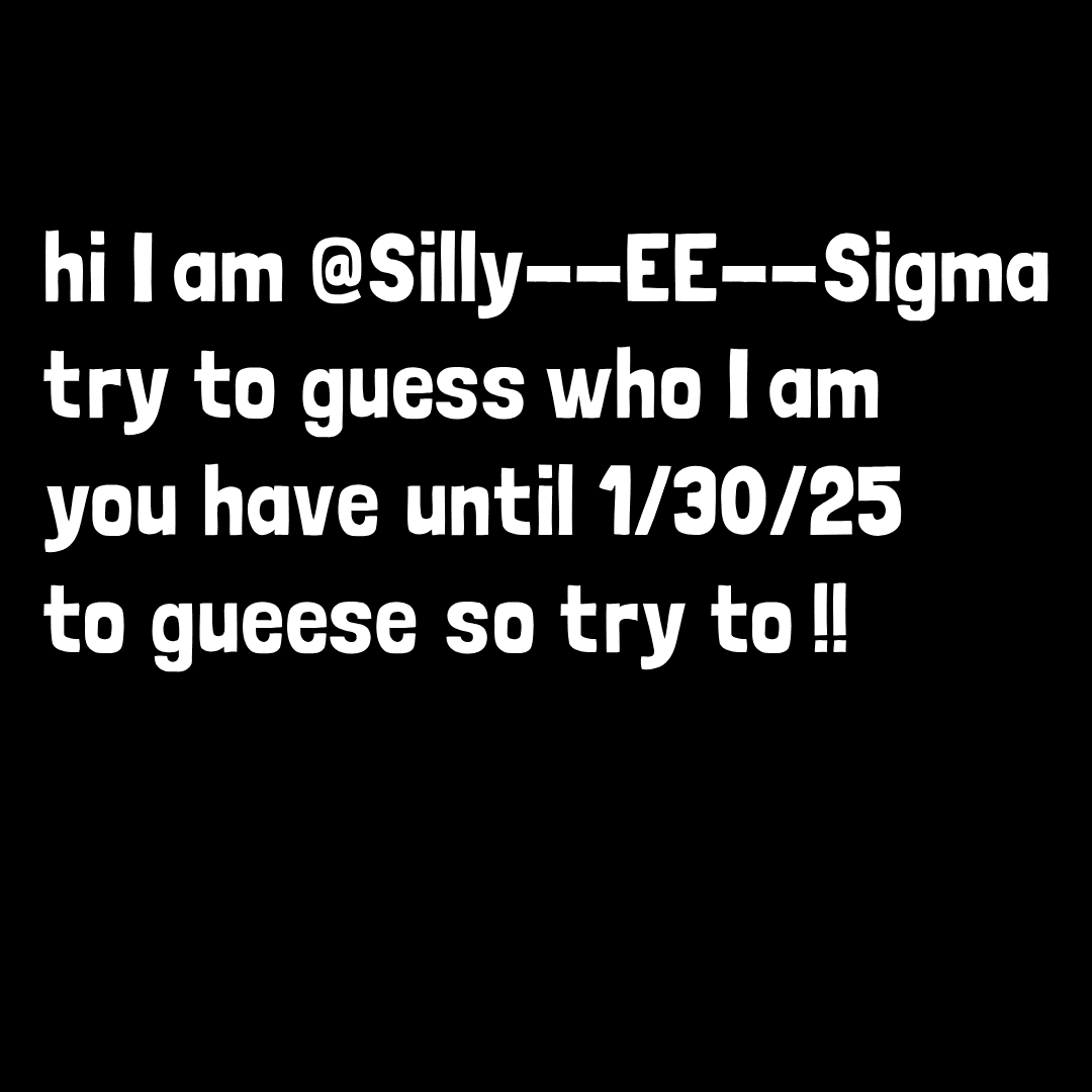 Post from silly sigma