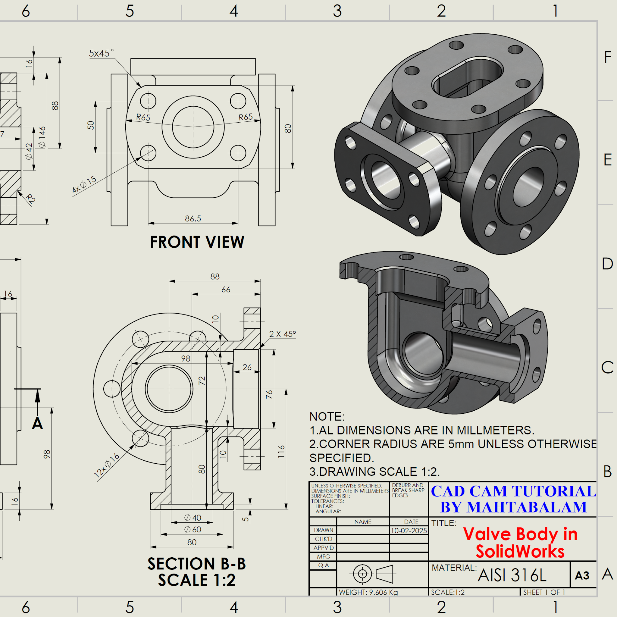 Post from CAD CAM TUTORIAL BY MAHTABALAM